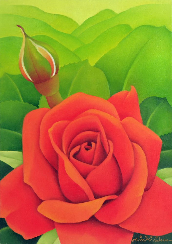 The Rose by Myung Bo Sim: Highest-quality art reproduction