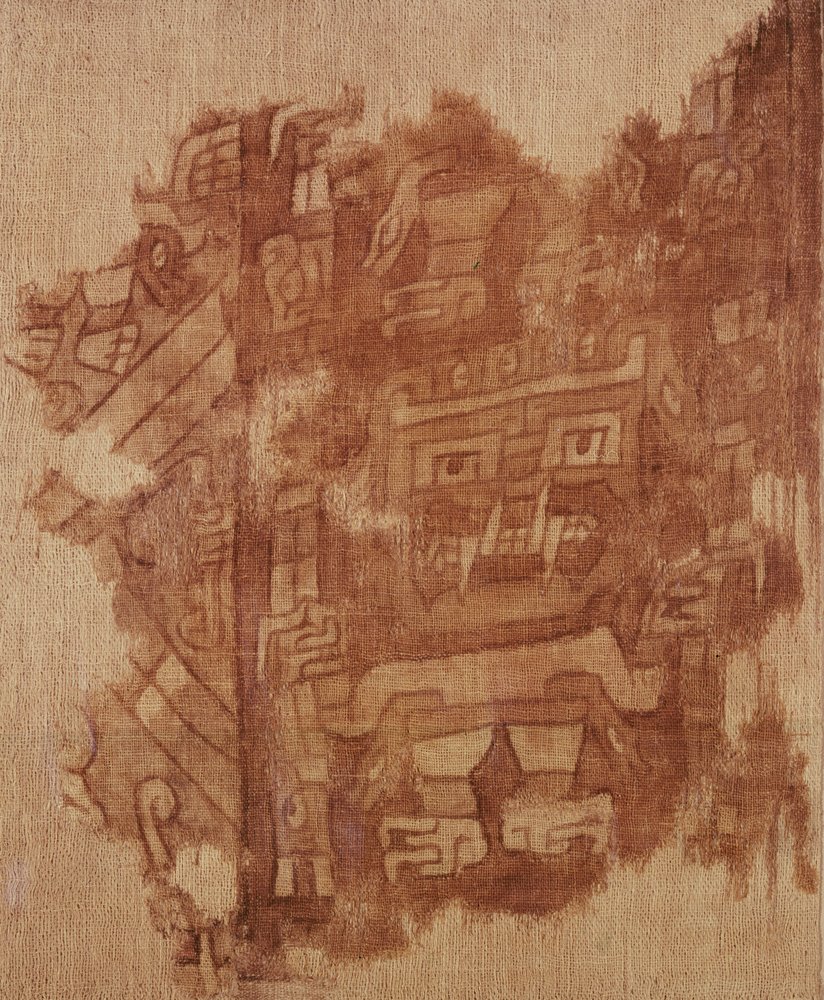 Wool Fragment with God Figures, Nazca Culture