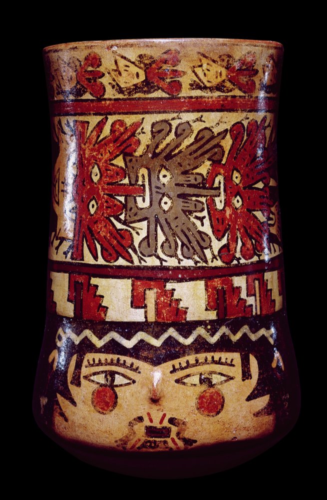 Cylindrical jar, Late Nazca style by Nazca Culture
