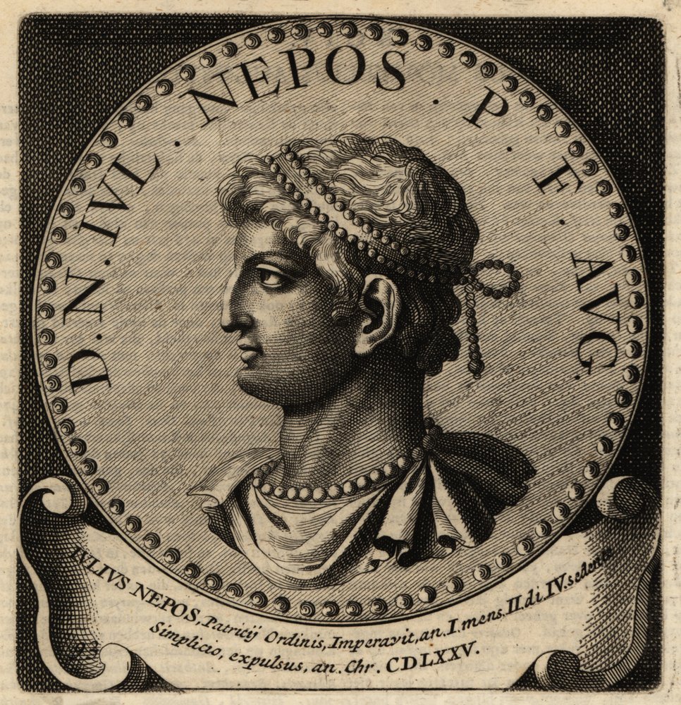 Portrait of Roman Emperor Julius Nepos