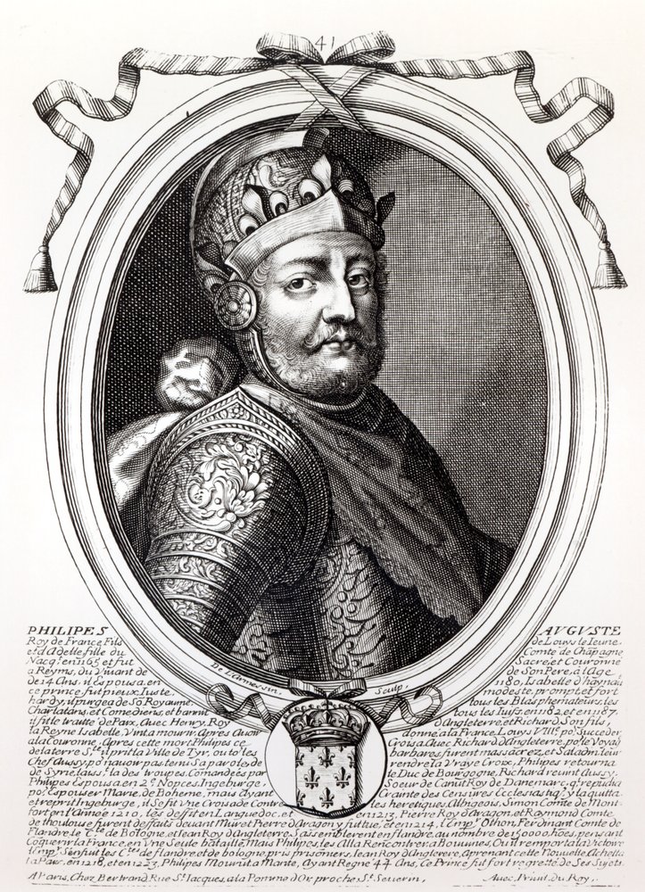 Philip Augustus II, King of France, from 'Les Augustes Representations ...