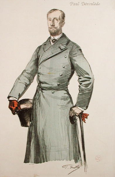 Portrait of Paul Deroulede from Revue Illustree, engraved by Boileau