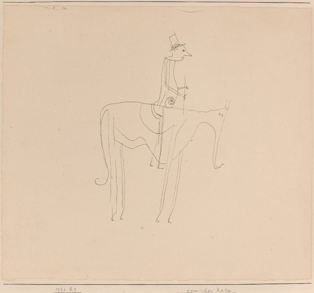 Comic Rider by Paul Klee: Highest-quality art reproduction