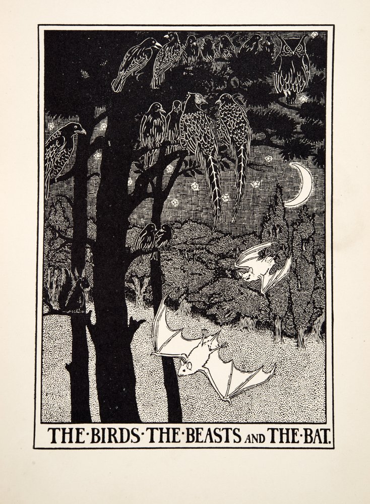 The Birds, the Beasts and the Bat, from A Hundred Fables of Aesop, pub ...