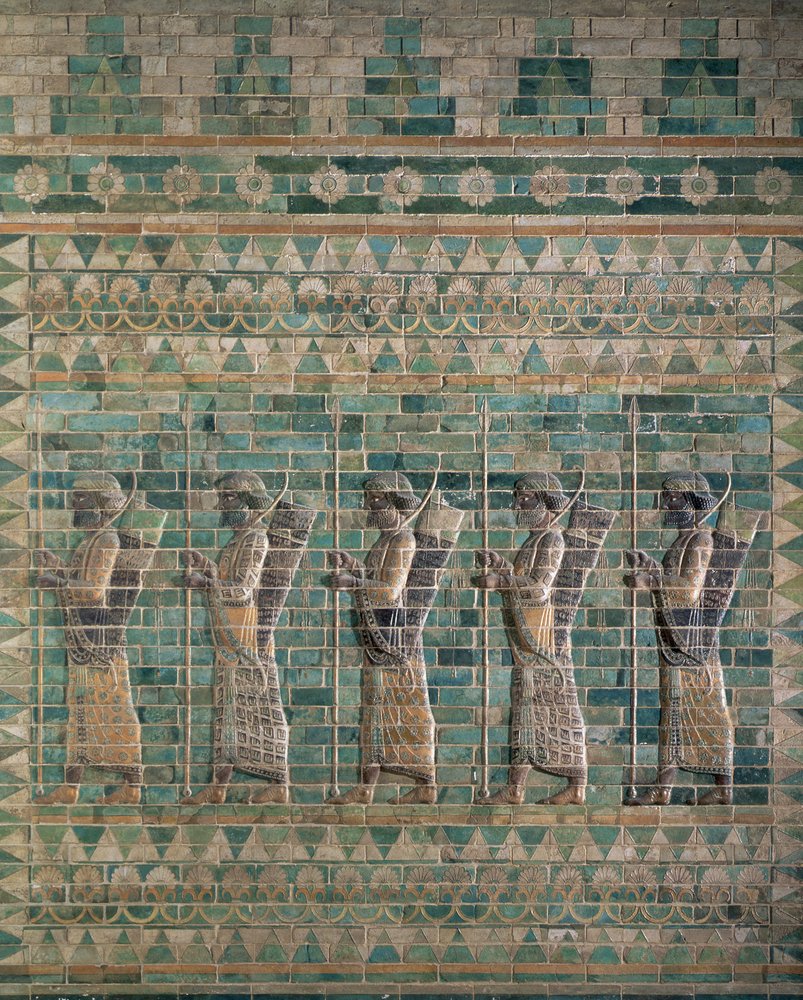 Frieze of Archers of the Persian King's Guard, from the Palace of ...