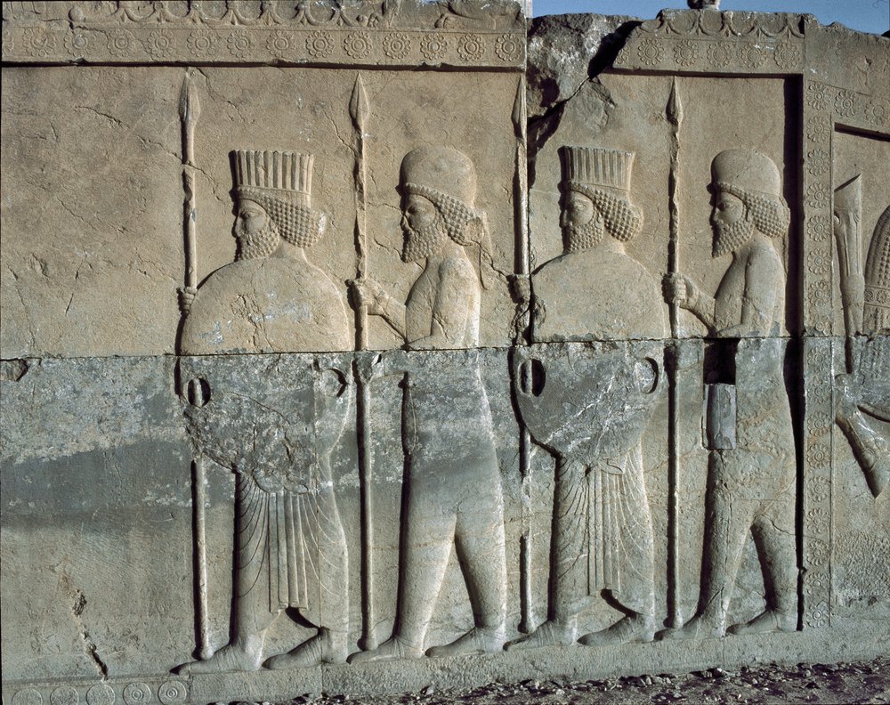 Imperial guard. Reliefs of the eastern staircase of the Apadana, 6th ...
