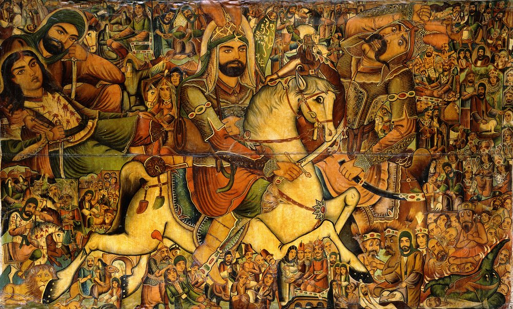 The Battle of Kerbala by Persian School: Fine art print