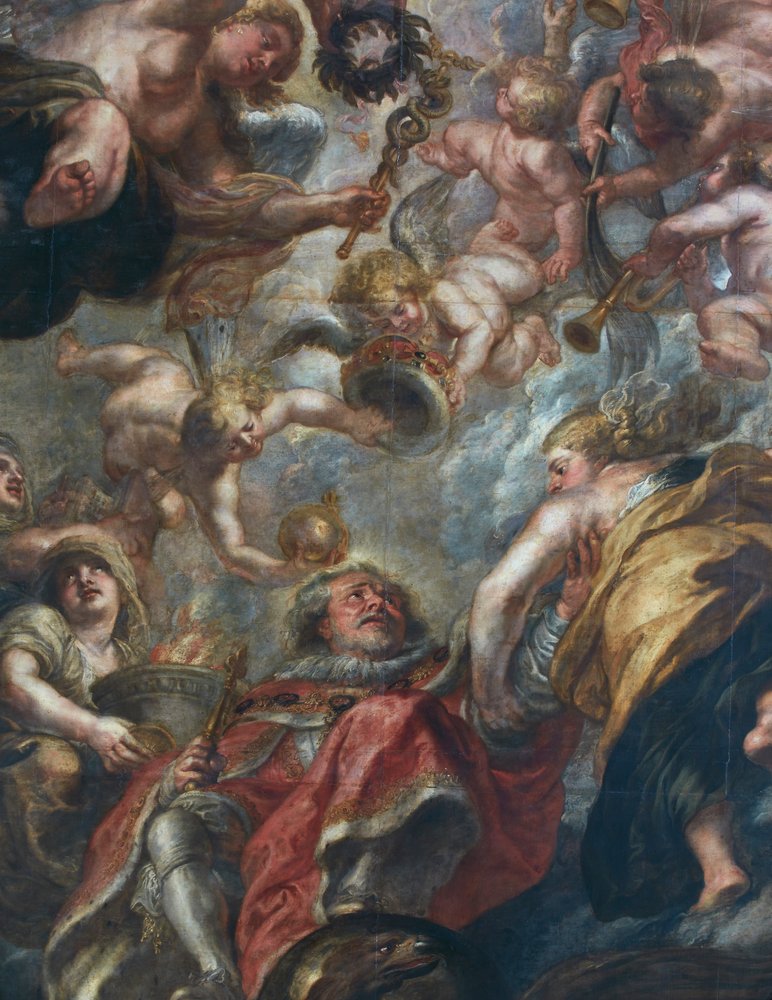 The Rubens ceiling by Peter Paul Rubens: Fine art print