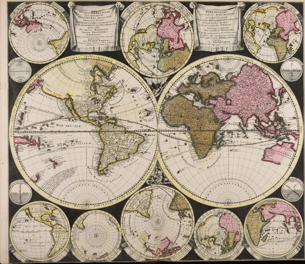 Orthographic Projection of the Earth with Various Horizons and ...