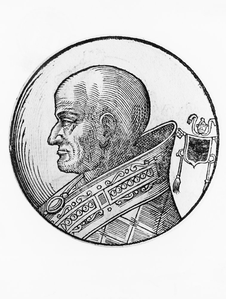 Portrait of Sergius III by Blaise Nicolas Le Sueur