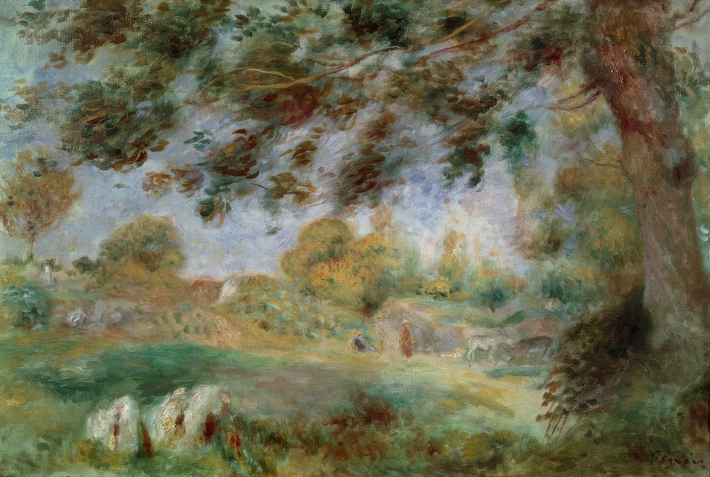 Spring Landscape by Pierre-Auguste Renoir: Fine art print