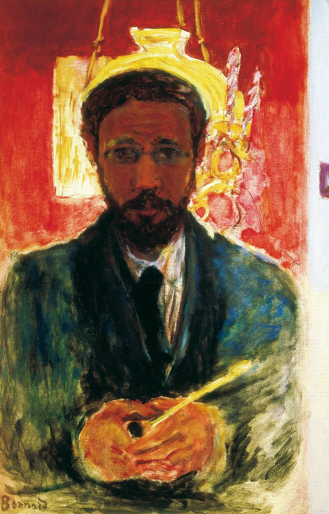 Self-Portrait with Pipe by Pierre Bonnard: Fine art print