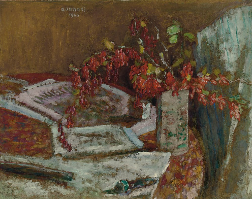 Flower Bouquet on a Table by Pierre Bonnard