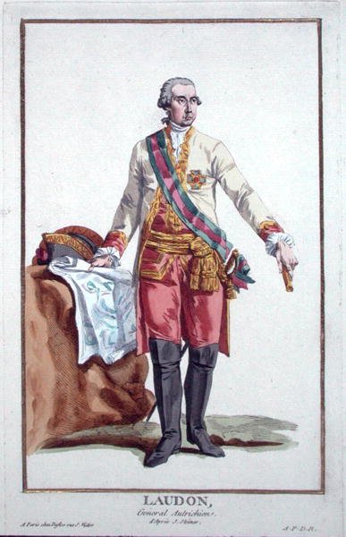 General Laudon (1717-90) from 'Receuil des Estampes, Representant les ...