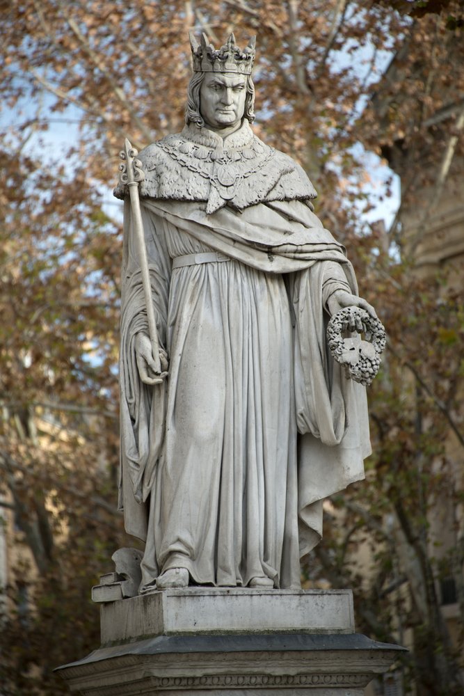 Statue of King Rene by Pierre Jean David dAngers