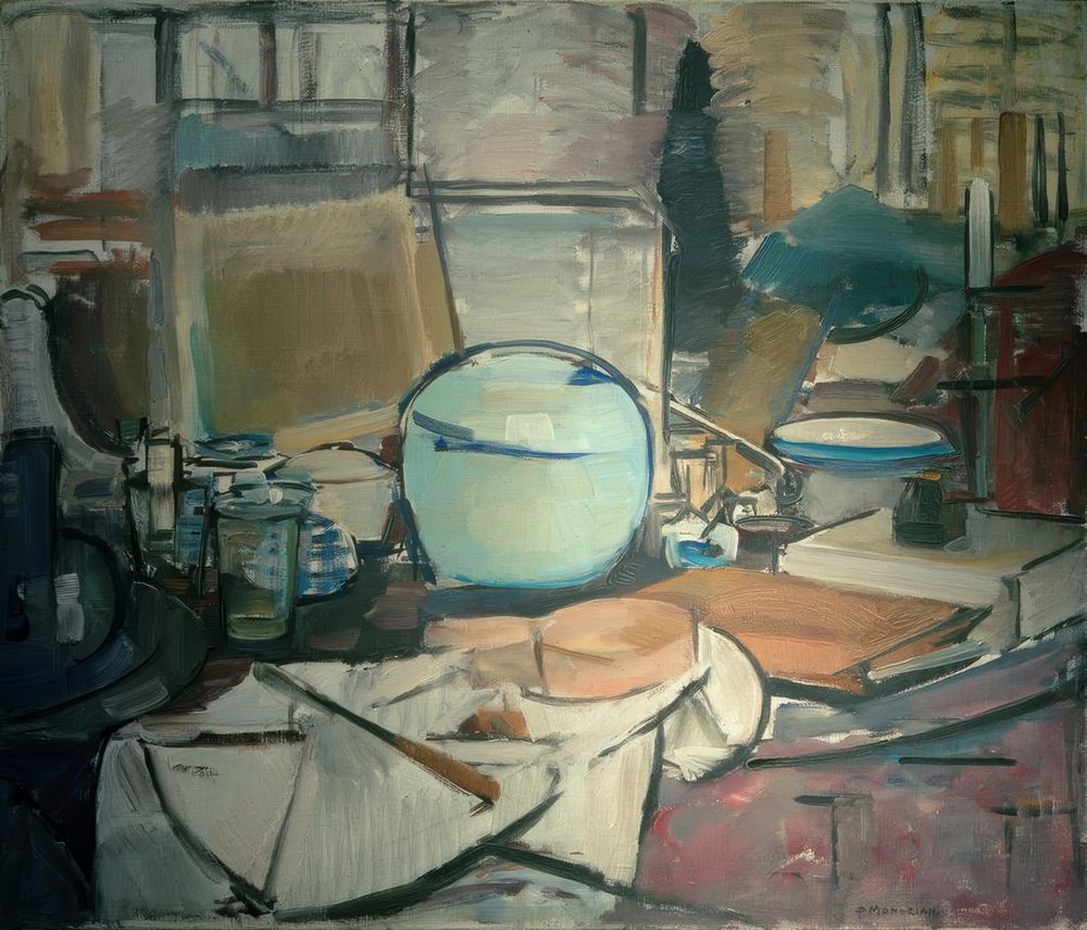 Still Life with Ginger Pot I by Piet Mondrian