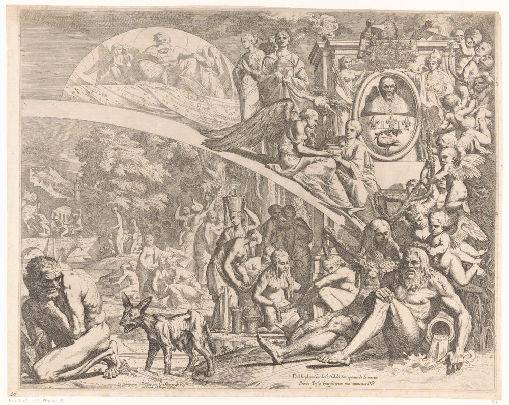 Allegory in Honor of Pope Innocent X by Pietro Testa