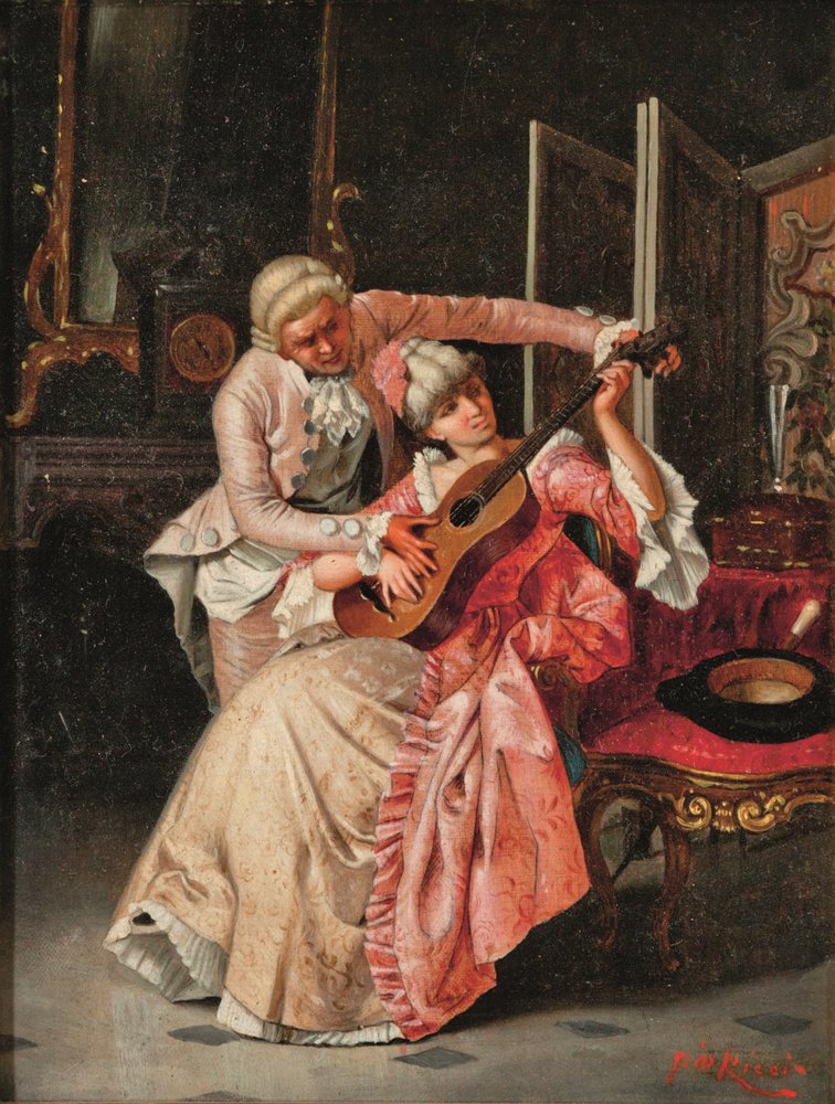 The Music Lesson by Pio Ricci: Buy fine art print