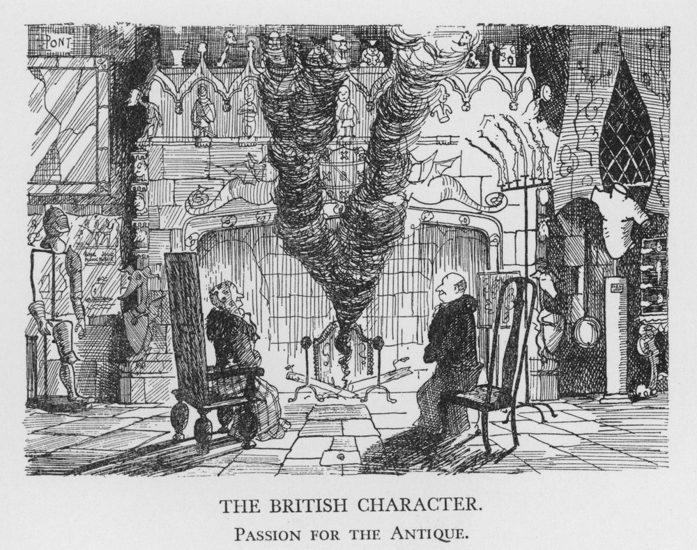 The British Character, Passion for the Antique (litho)