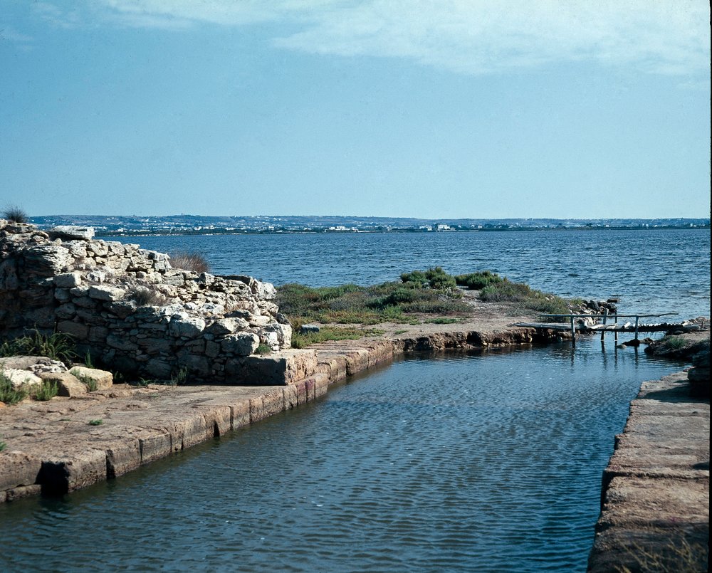 View of the Cothon on the Island of Mozia by Punic Punic