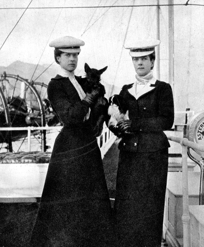 Queen Alexandra with her daughter Princess Victoria