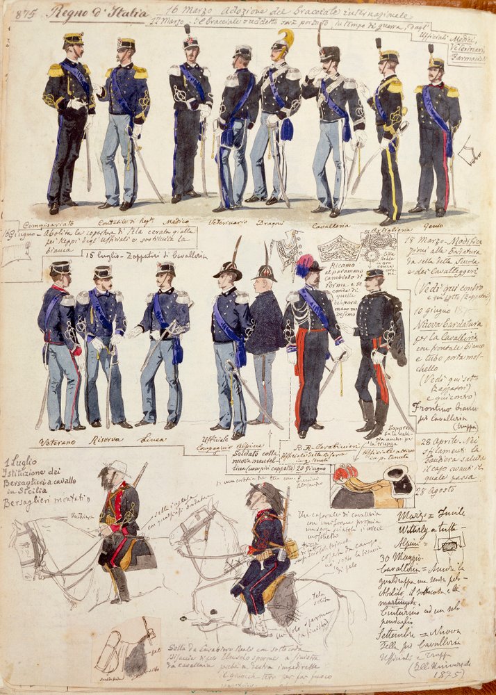 Various Uniforms of Kingdom of Italy by Quinto Cenni