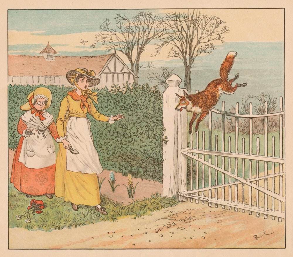 The Fox Jumping Over the Parson's Gate by Randolph Caldecott