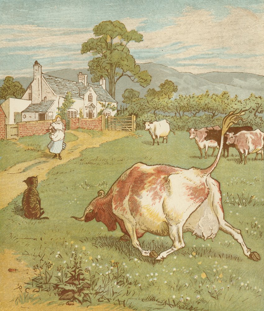 The House that Jack Built (Illustration by Randolph Caldecott)