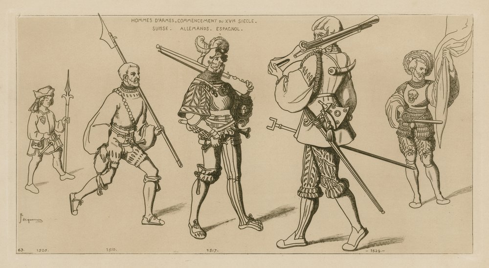 Men at Arms, Start of the 16th Century by Raphael Jacquemin