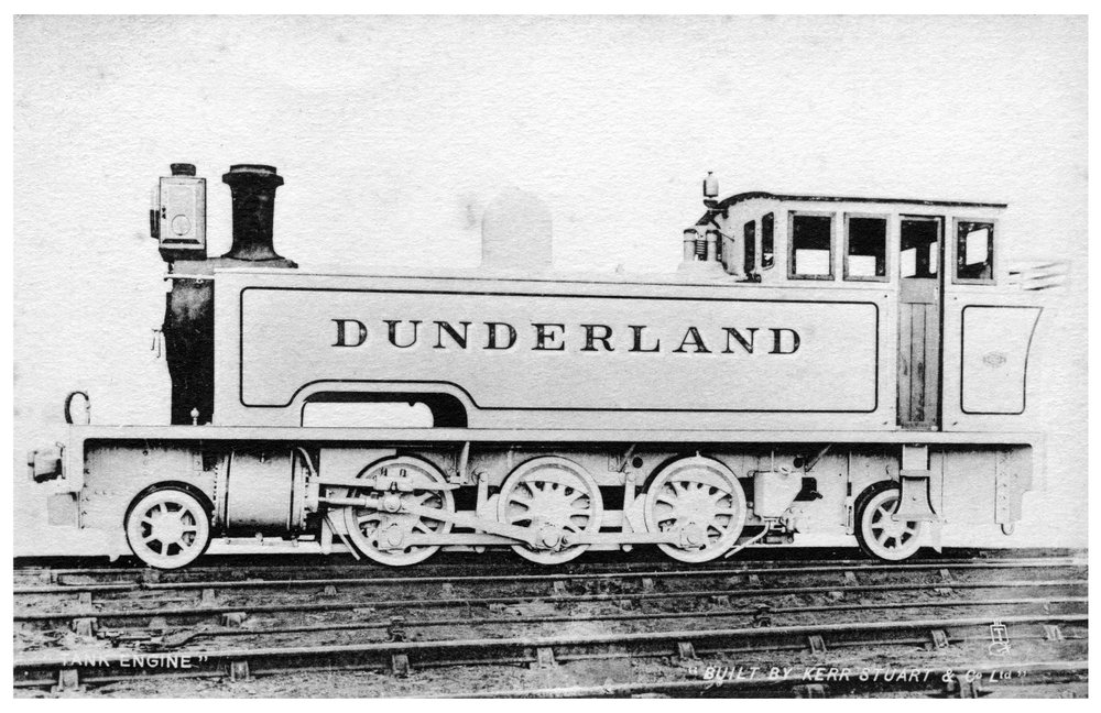 Tank engine, steam locomotive built by Kerr, Stuart and Co