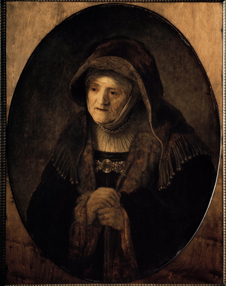 Portrait of the Artist's Mother Leaning on Her Cane