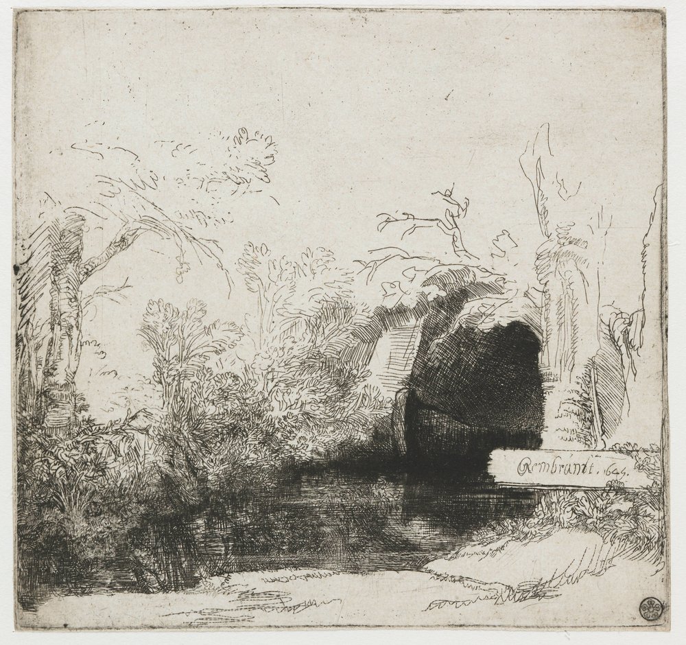 A Brook with a Grotto and a Boat ('Het Spelonkje')