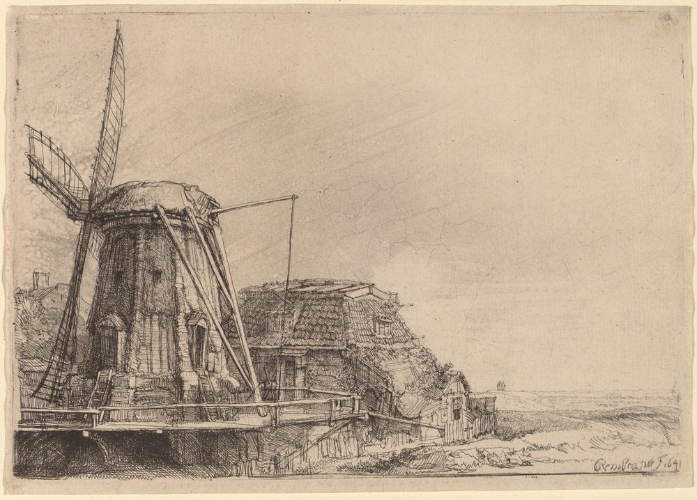 The Windmill by Rembrandt van Rijn: Buy fine art print
