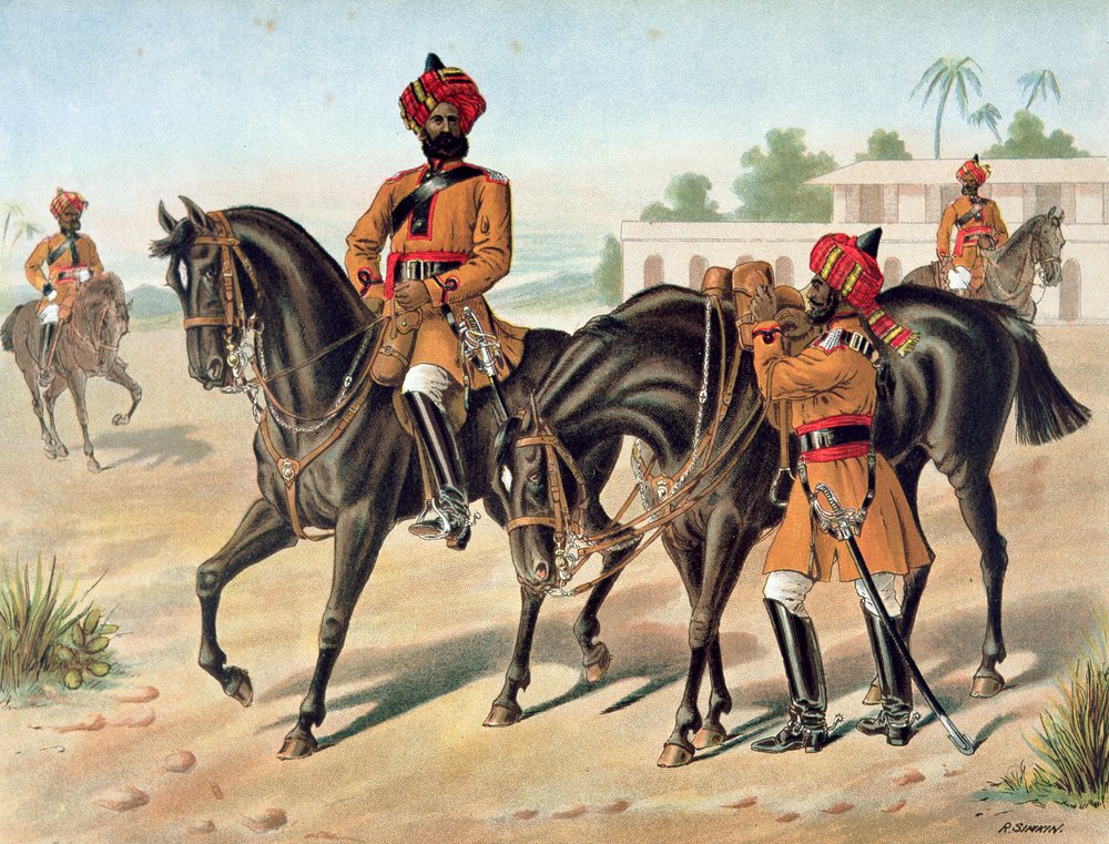 The 1st Bengal Cavalry, Review Order, Anglo-Indian Army of the 1880s