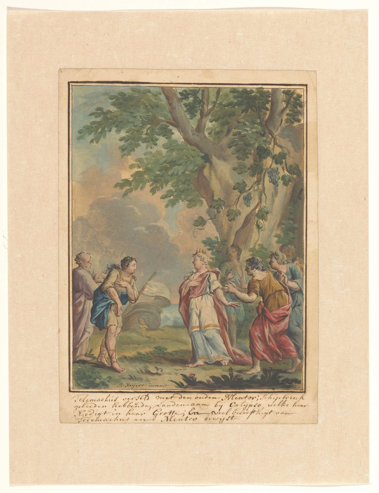Telemachus and Mentor Arrive at the Nymph Calypso (Telemachus Series)