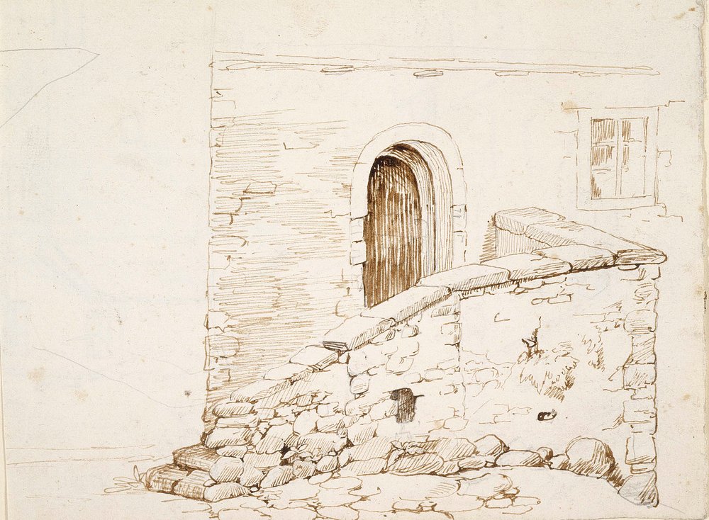 Wall and Door of an Italian House by Robert Wilhelm Ekman