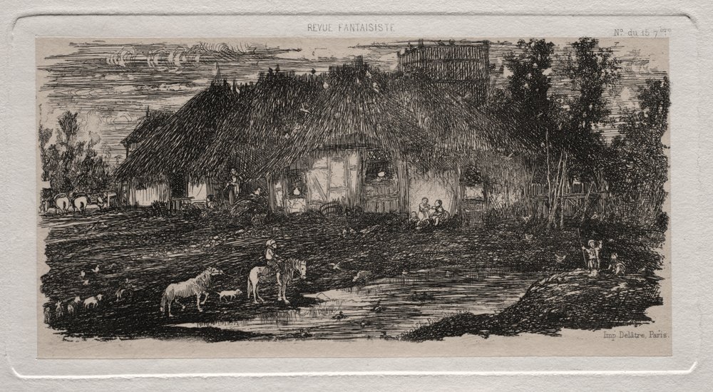 The Farm-Yard by Rodolphe Bresdin: Buy fine art print