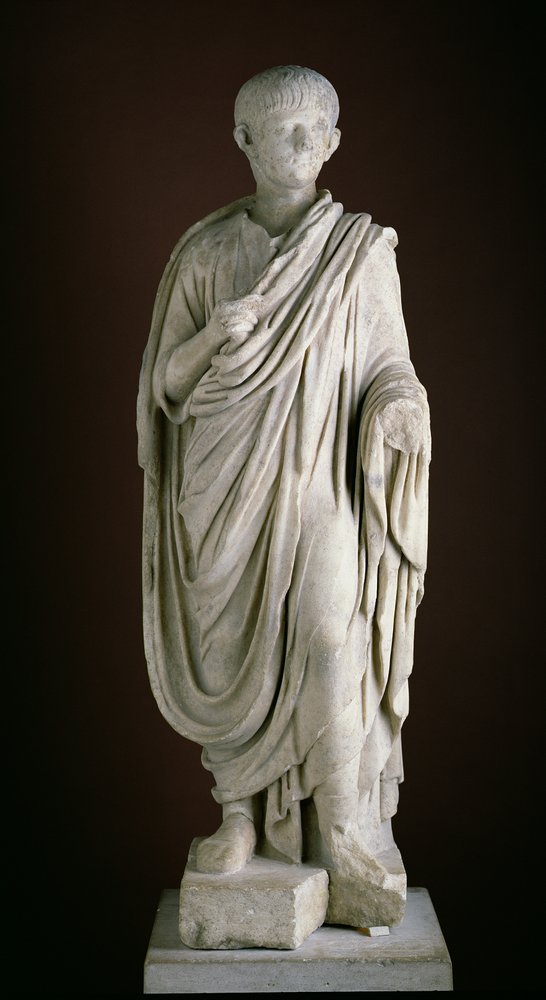 Togate statue of the young Nero, c.50 AD by Roman