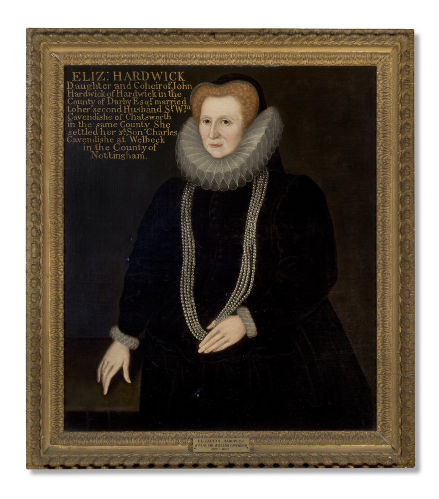 Portrait of Elizabeth Talbot, Countess of Shrewsbury, known as 'Bess of ...