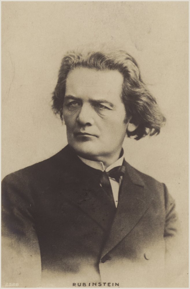 Portrait of Anton Rubinstein by Russian Photographer
