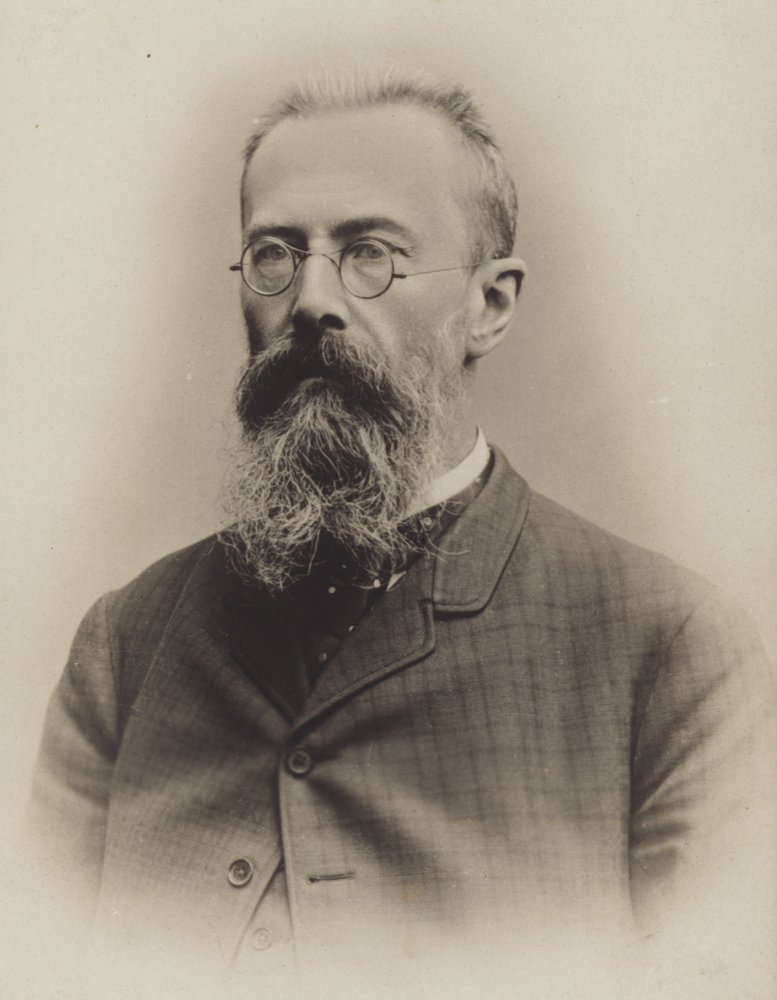 Portrait of Nikolai Rimsky-Korsakov by Russian Photographer