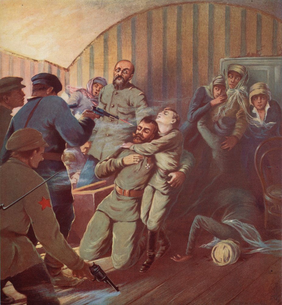 Murder of Tsar Nicholas II of Russia and his family by the Bolsheviks ...