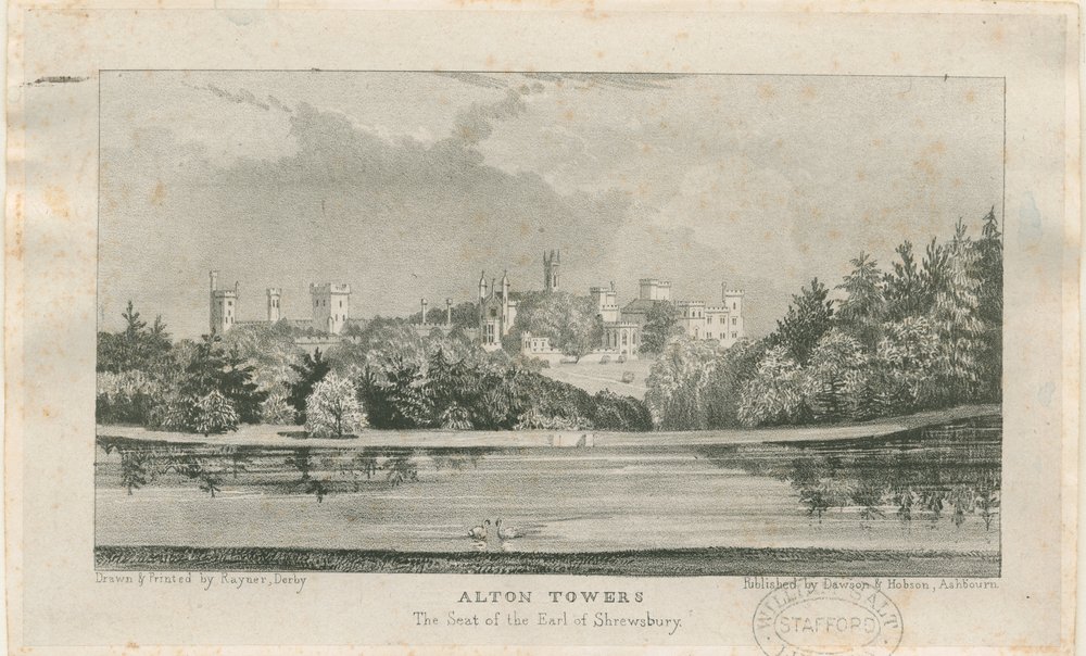 Alton 'Abbey' (now Alton Towers) by Samuel A. Rayner