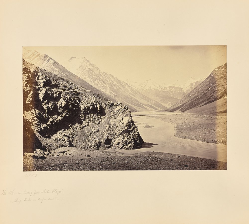 The Chandra Valley from Chota Shigri by Samuel Bourne