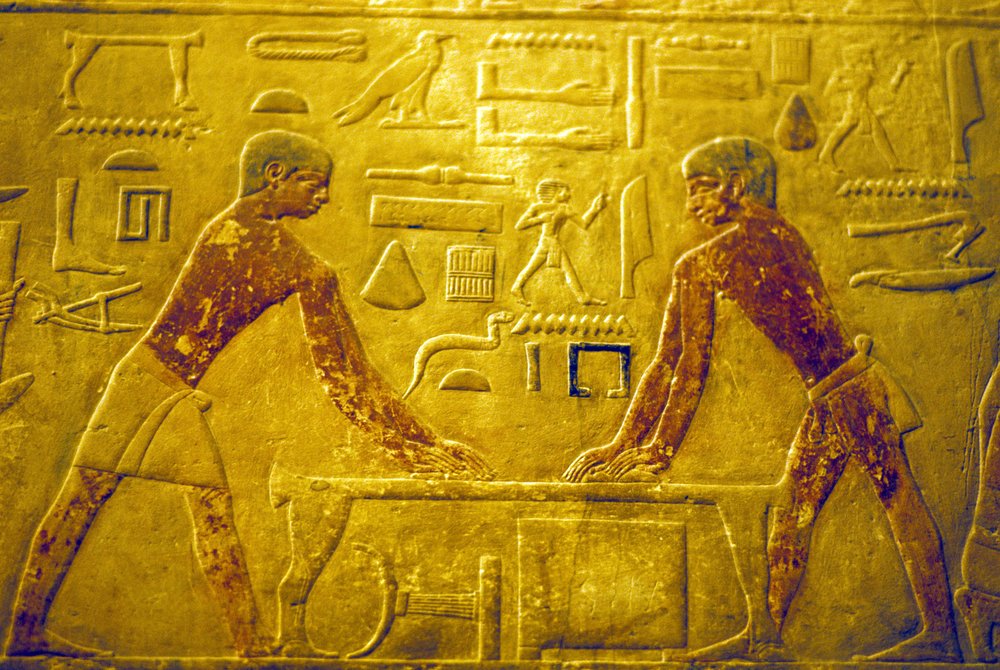 Ancient Egypt, Wall Carving/Painting, Mastaba/Tomb of Ti, 5th Dynasty ...