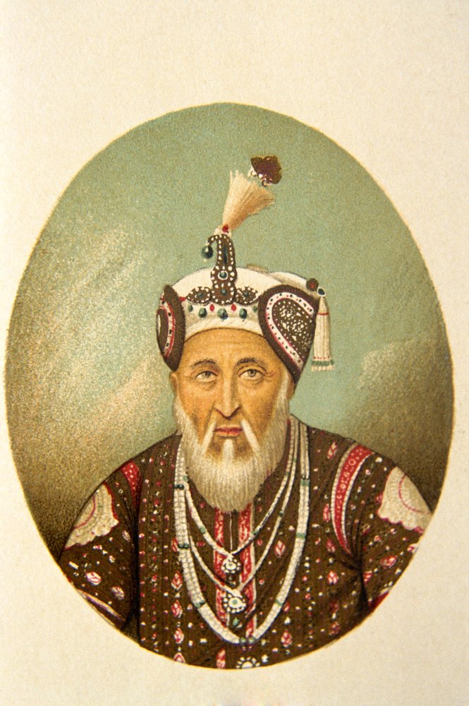 Portrait of Mughal Emperor Akbar Shah, India
