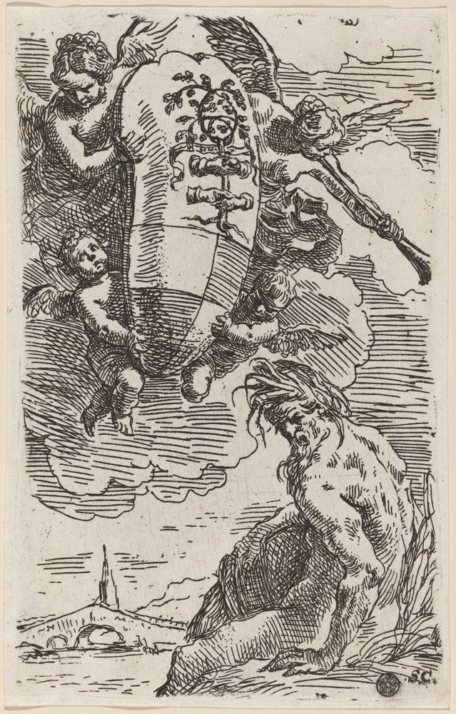 Frontispiece with Coat of Arms by Simone Cantarini