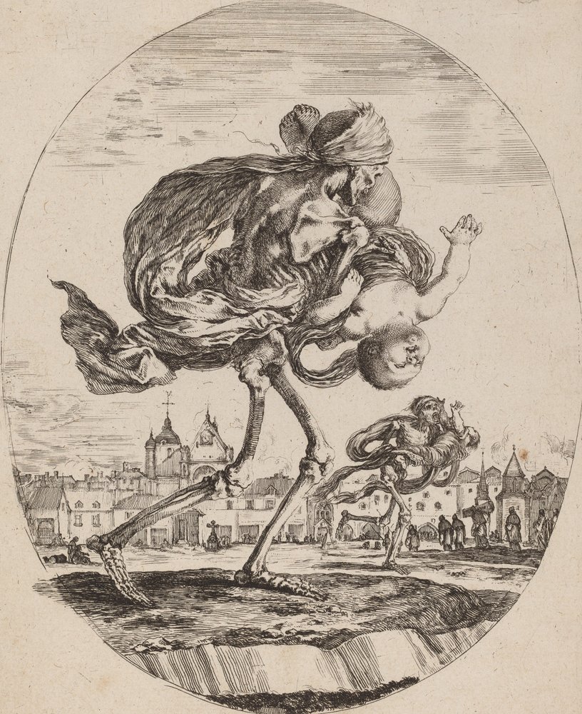 Death Carrying a Child to the Right by Stefano della Bella
