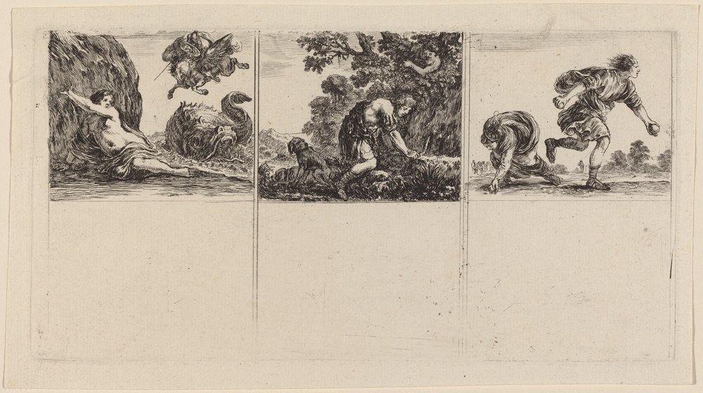 Perseus and Andromeda; Cephalus and Procris; Hippomene and Atalantus