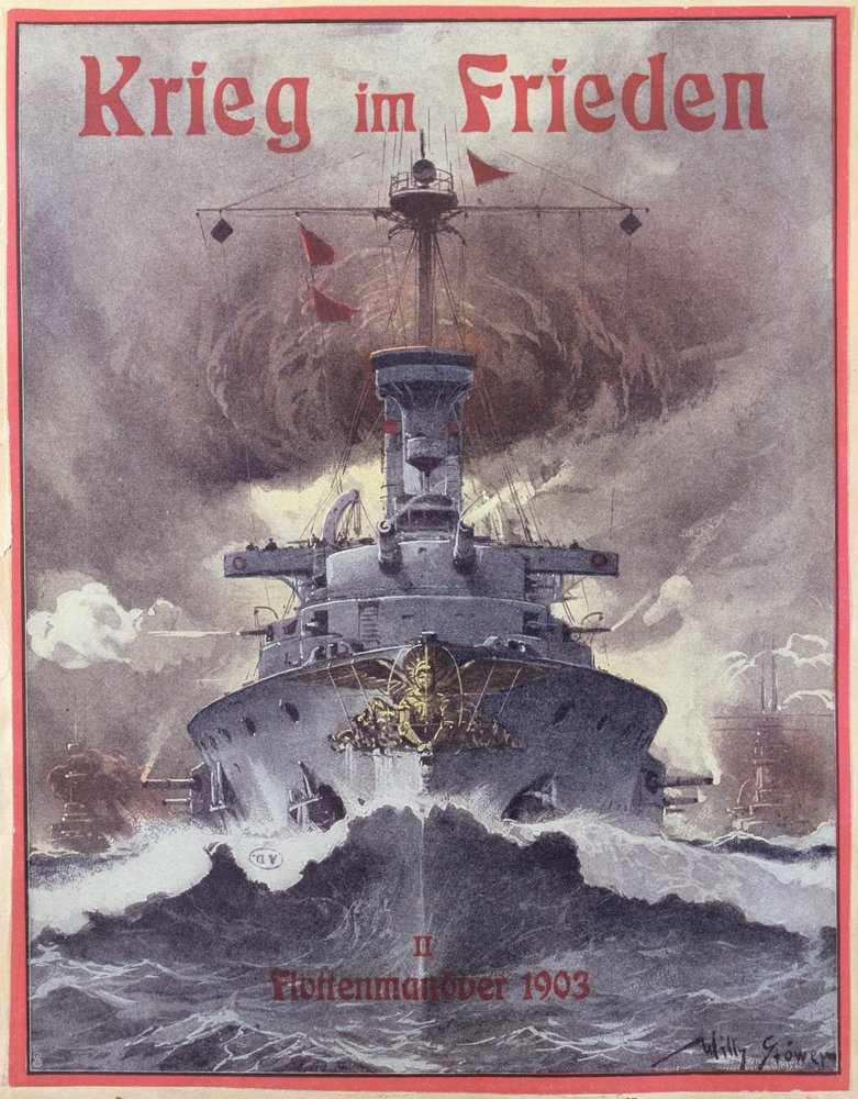 War in Peace Time, Poster Celebrating the German Naval Manoeuvres of 1903